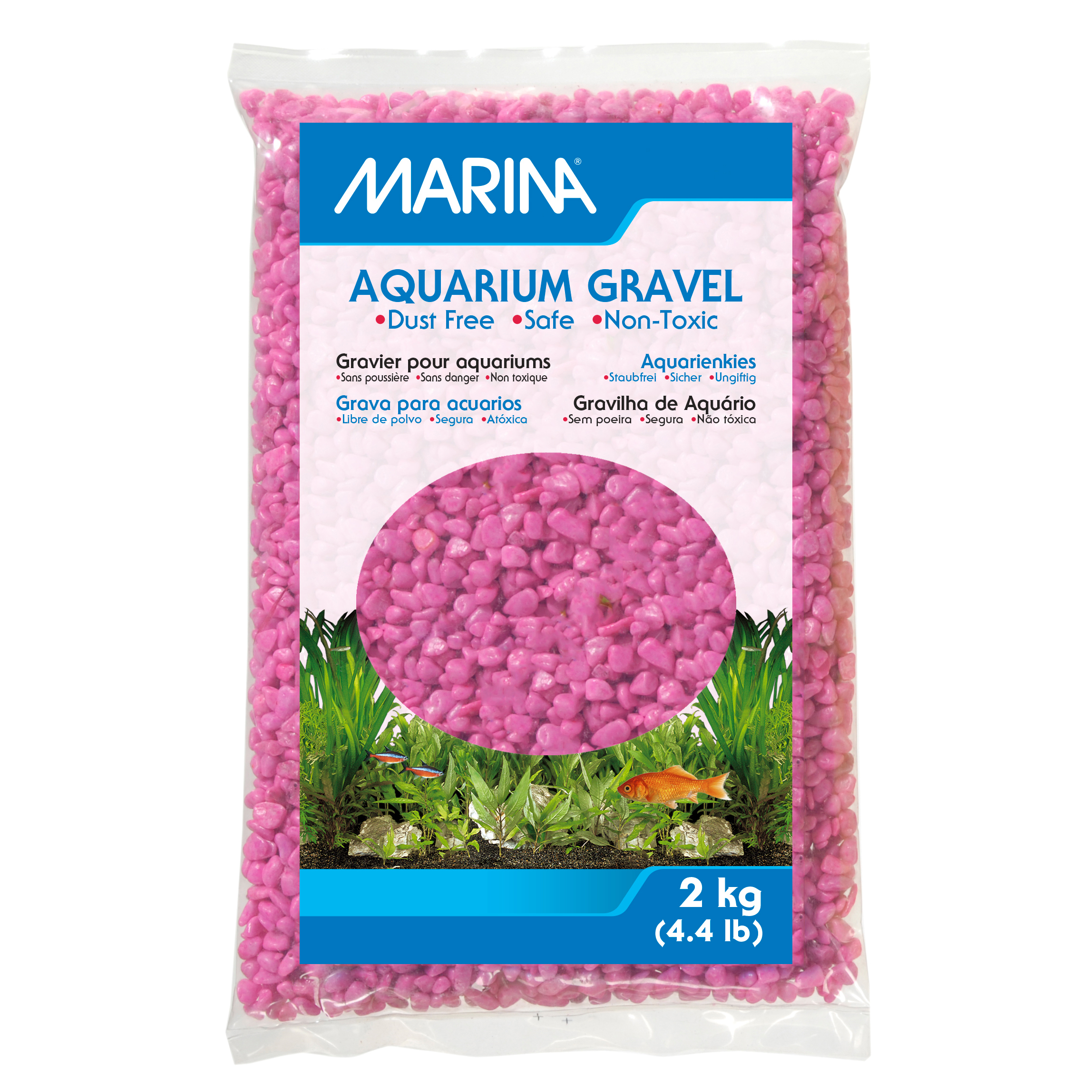 Marina Pink Decorative Aquarium Gravel - 2 kg (4.4 lb) | Centre d ...